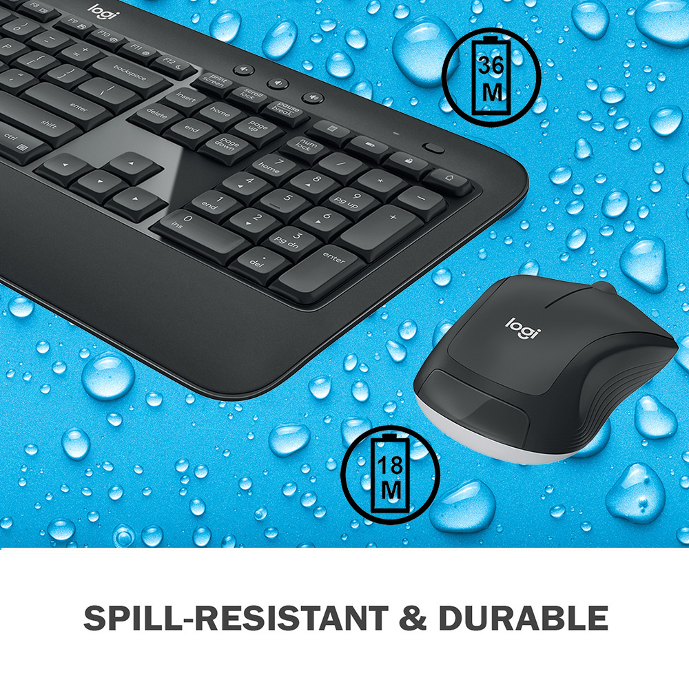 New Logitech MK540 Advanced Wireless Keyboard & Mouse Combo Bundle ...